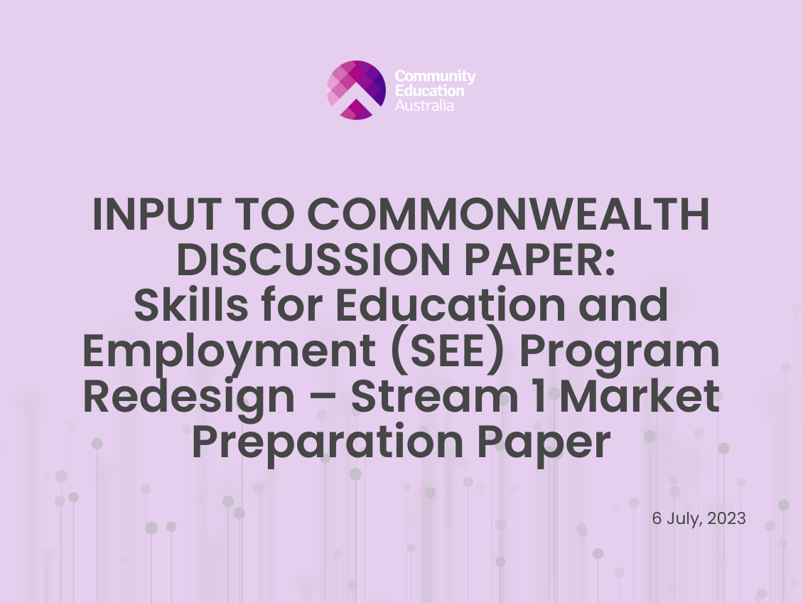 Input to Commonwealth Discussion Paper: Skills for Education and ...